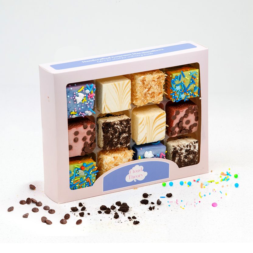 Assorted Gourmet Marshmallow Box (12 Pieces) – Cloud Theory Marshmallows