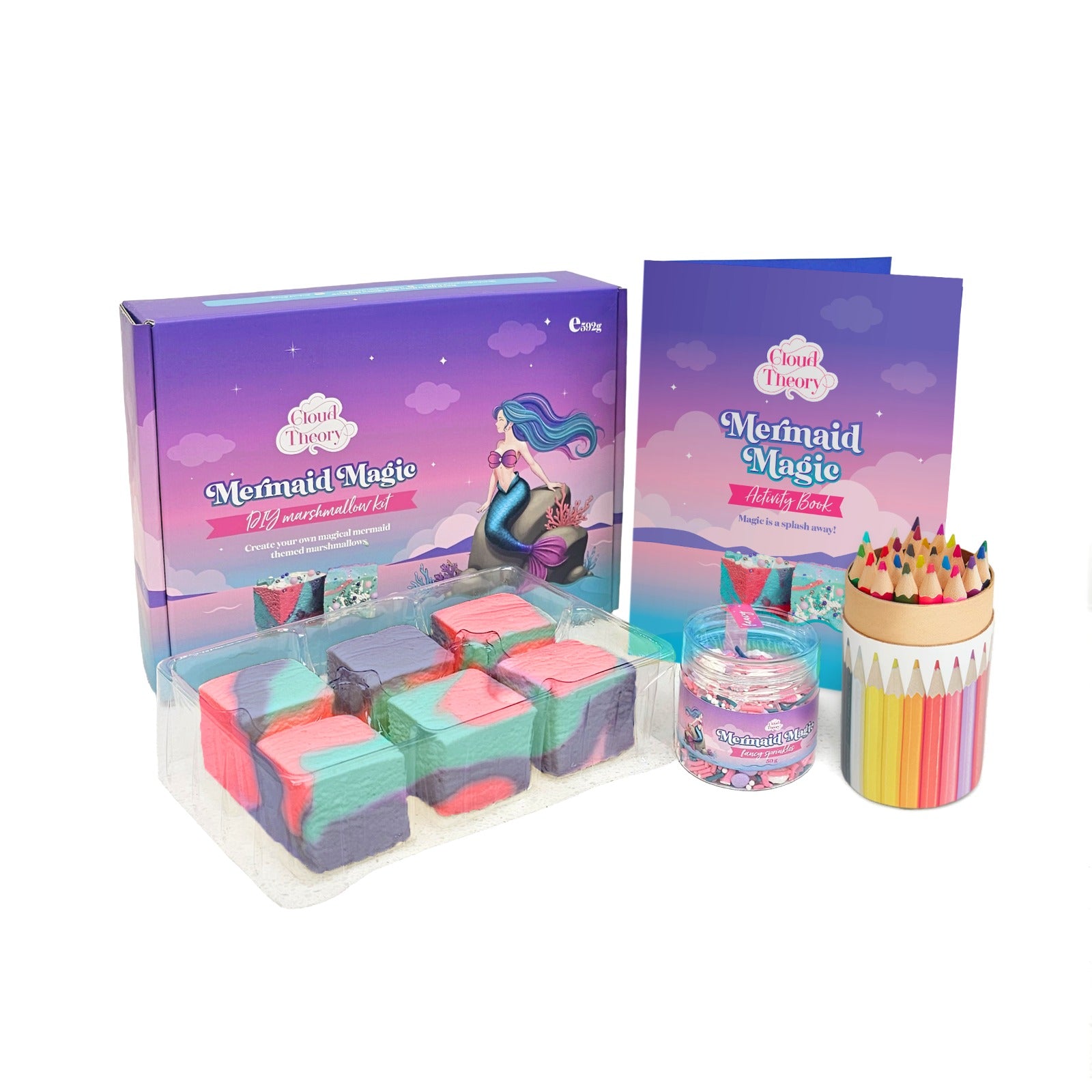 Mermaid Magic Marshmallow Decorating Kit | Cloud Theory DIY Fun
